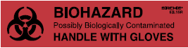 “Biohazard” Handle with Gloves Labels, 4″ x 1” (EIL15R) – Forensi-Tech ...