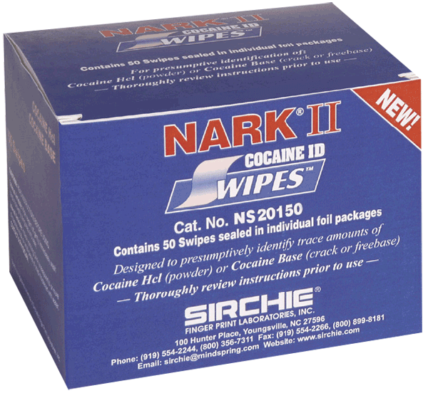 NARK® II Cocaine ID Swipes, 300 ea. (NS20650) – Forensi-Tech Limited